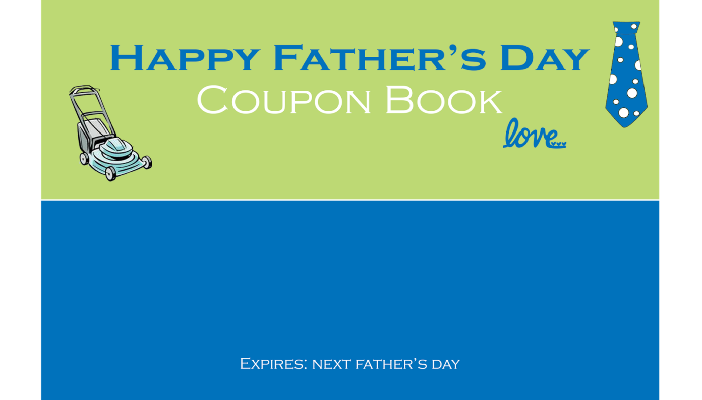 Free Printable Father's Day Coupon Book