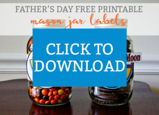 Reese's and Moon Pie Free Printable Jar Labels