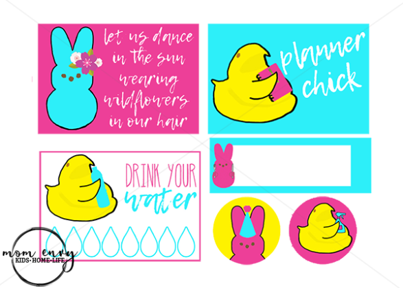 Free Peeps Planner Stickers (Free printable stickers for the Happy Planner)