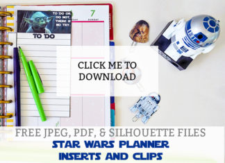 Free Star Wars Planner Inserts and Clips