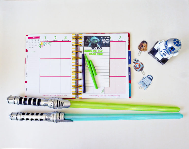 Free Star Wars Planner Inserts and Clips