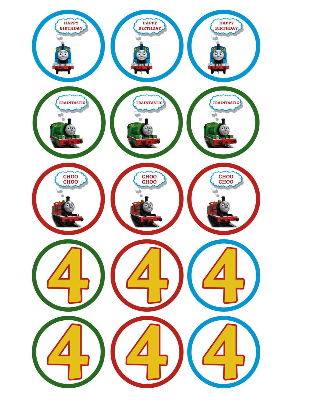 Free Train Party Printables - Free Thomas the Tank Engine Party Pack
