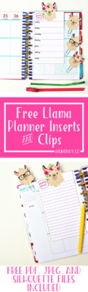 Free Llama Planner Inserts & Planner Clips - Free Planner Accessories