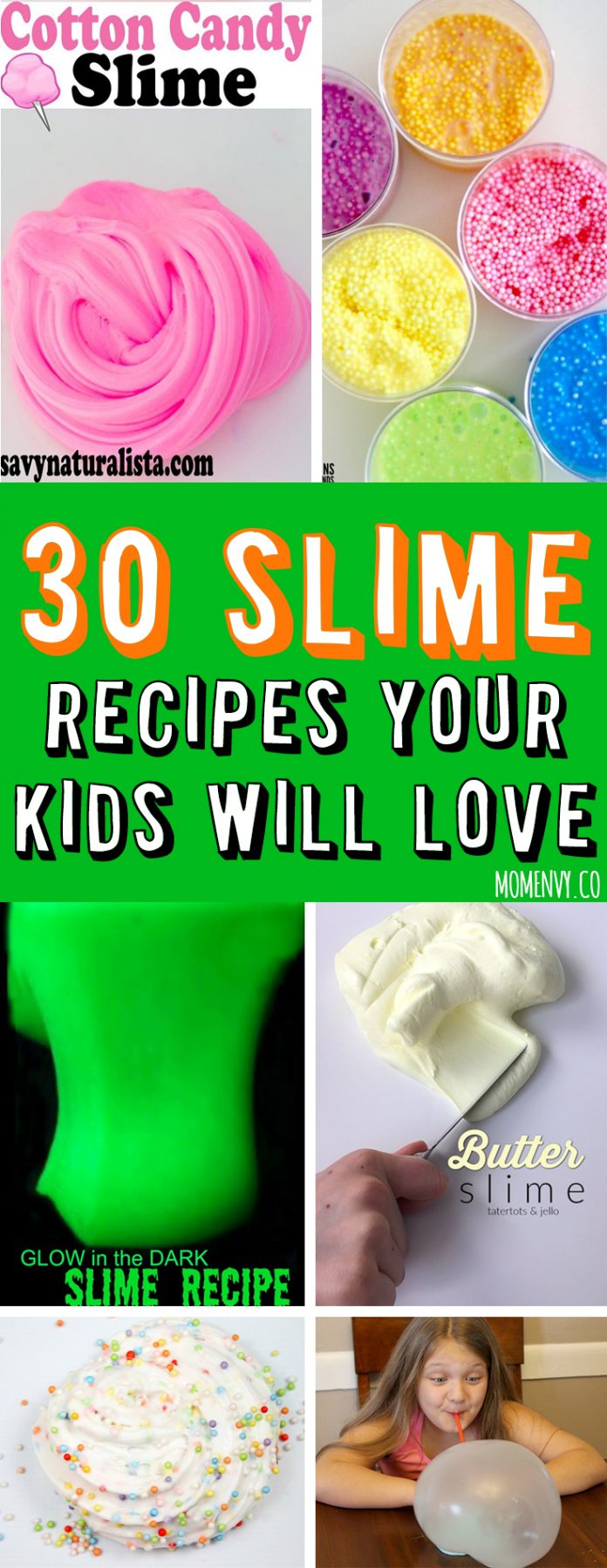 30 Slime Recipes Your Kids will Love - Beat Summer Boredom