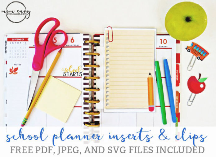 Free School Planner Printables