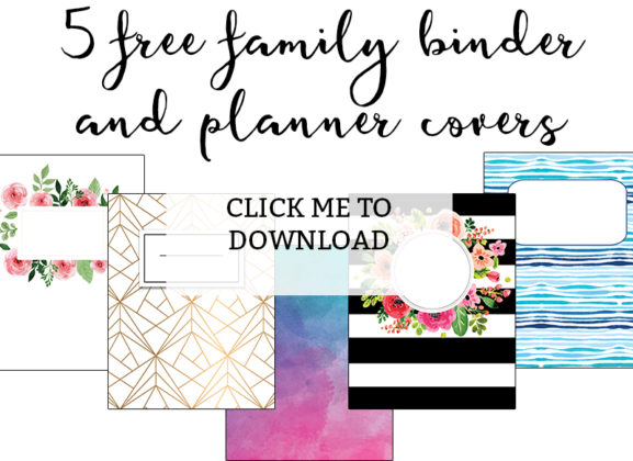 Family Binder Covers - Free Planner Covers & Family Binder Covers