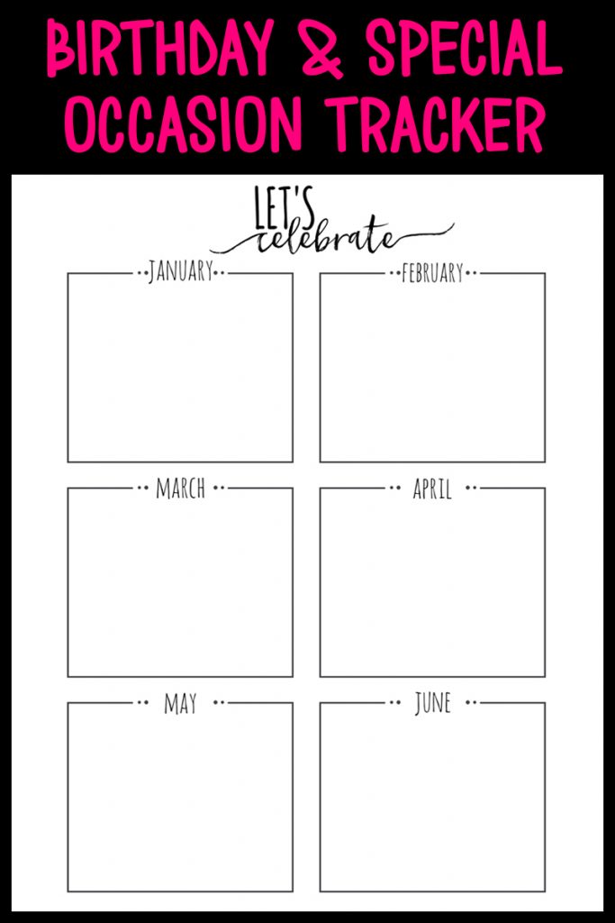 Bullet Journal Birthdays - How to Track Them in your Planner