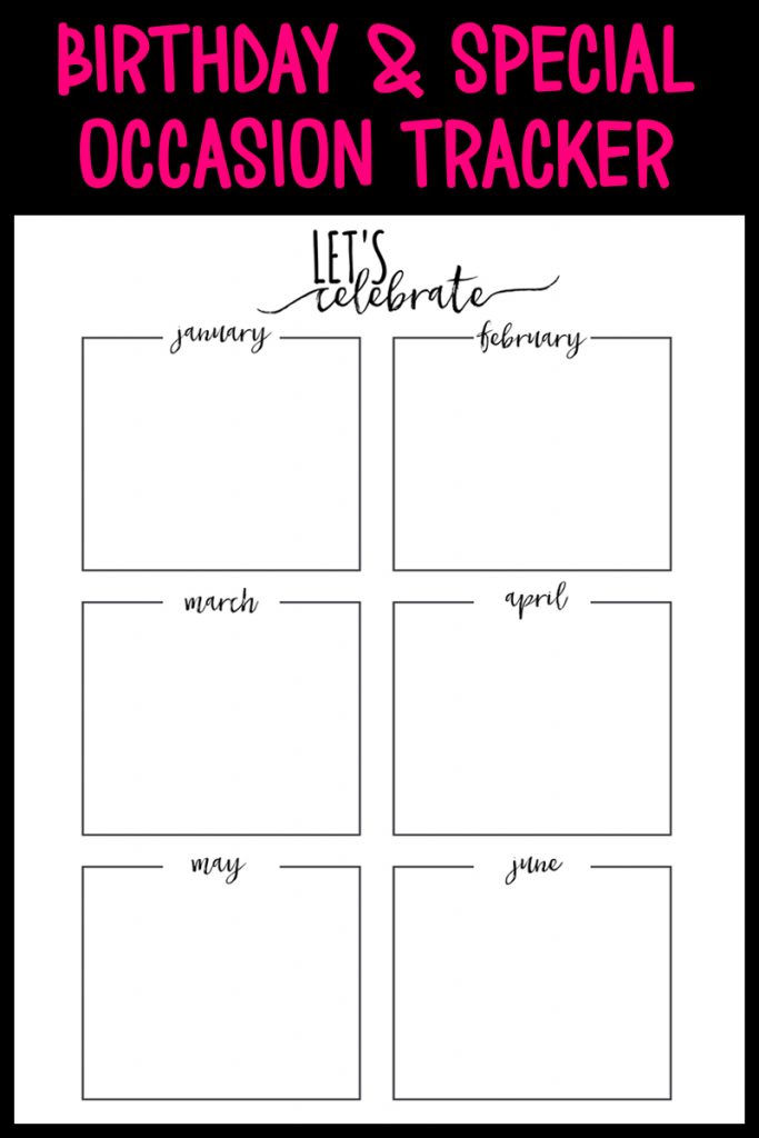 Bullet Journal Birthdays - How to Track Them in your Planner