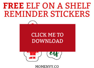 Elf on a Shelf Reminder Stickers - FREE - Remember to Move that Elf