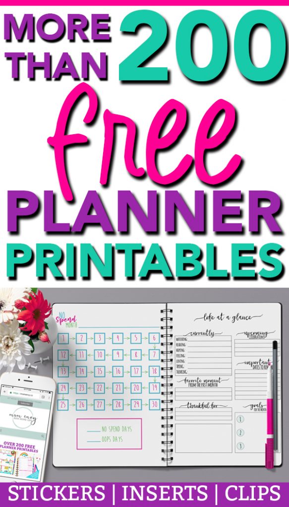 Free Planner Printables Pinterest New Pin2 - Mom Envy
