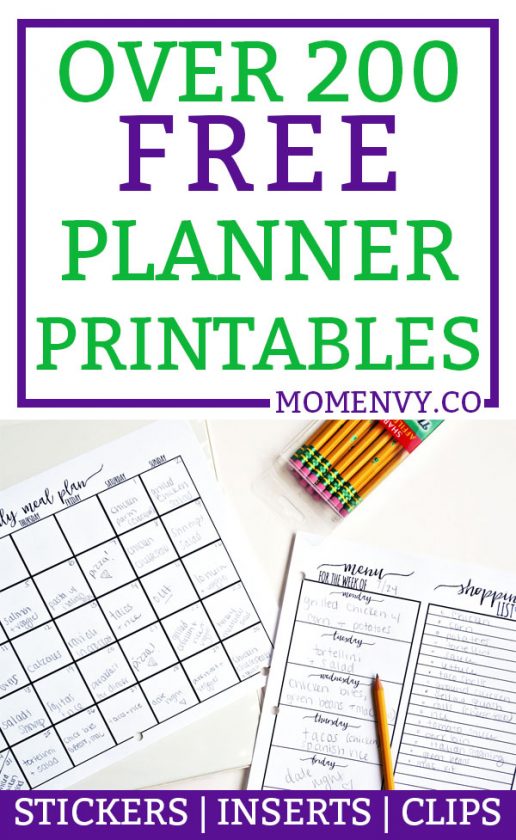 Free-Planner-Printables-Pinterest-One - Mom Envy