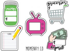 Free Budget Planner Stickers - 11 Printable Pages of Budgeting Stickers
