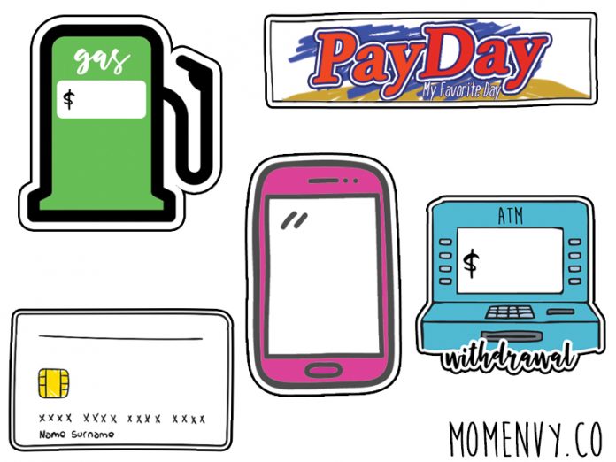 Free Budget Planner Stickers - 11 Printable Pages of Budgeting Stickers