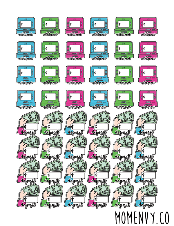 Free Printable Budget Stickers FREE PRINTABLE TEMPLATES