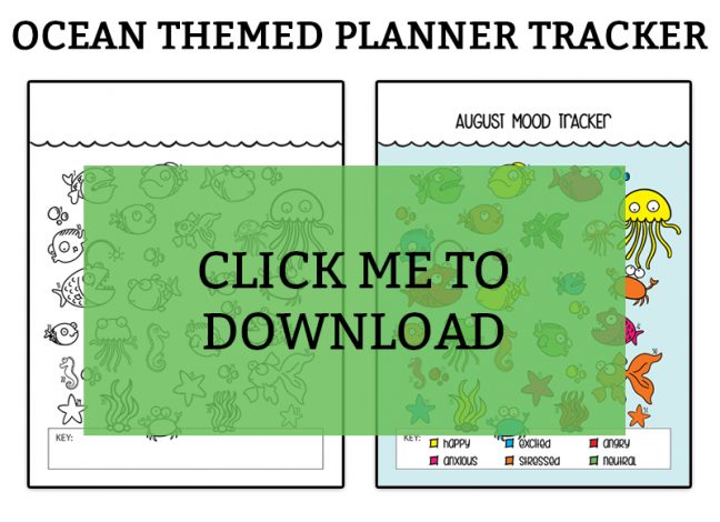 Ocean Mood Tracker - Free Printable Bullet Journal Ocean Tracker