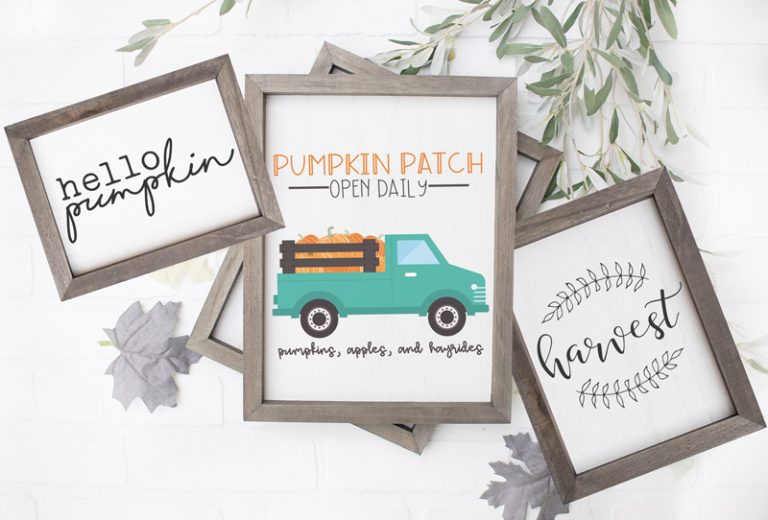 Free Fall Printables - 3 Free Farmhouse Prints and SVGs