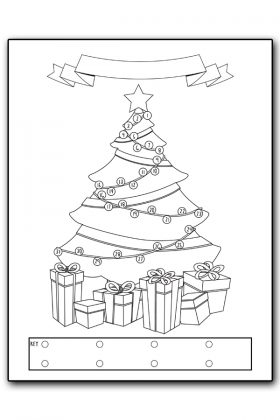 Free December Habit Tracker: Christmas Tree Bullet Journal Tracker