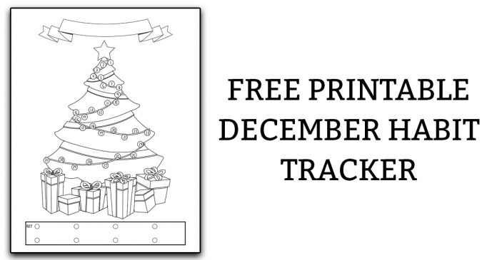 Free December Habit Tracker - Mom Envy