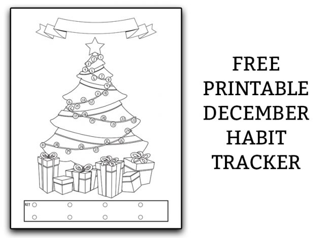 Free December Habit Tracker Main - Mom Envy