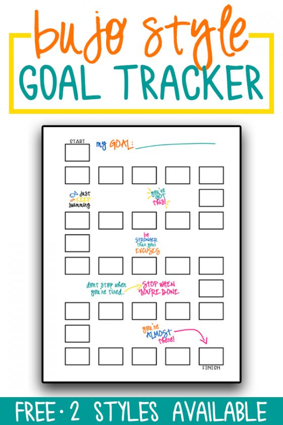 Bullet Journal Tracker - Free Planner Printable