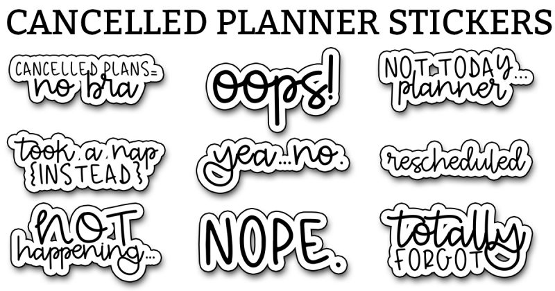 Cancelled Stickers FB - Mom Envy