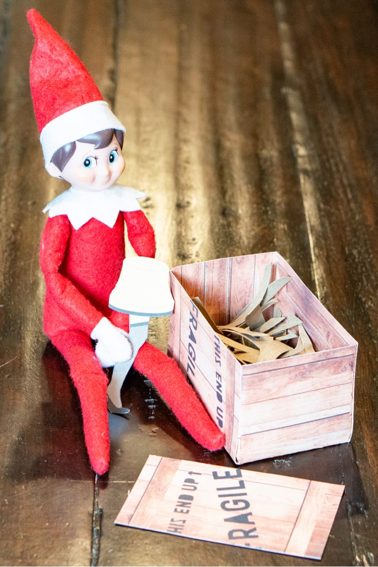 Christmas Story Elf on a Shelf - Free Printable Set