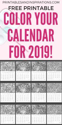 Free 2019 Calendars