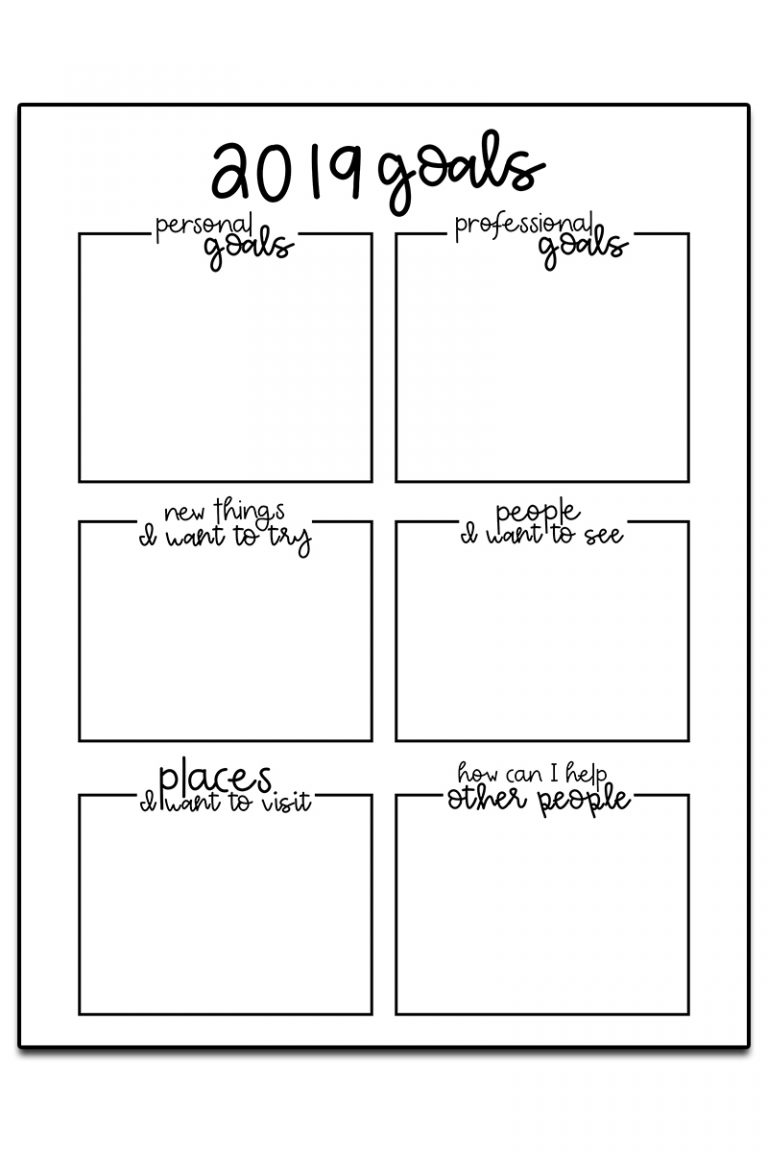 Goal Setting Worksheet Example 3 - Mom Envy