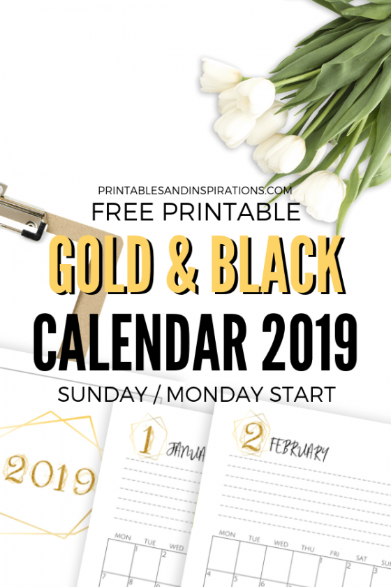 Free 2019 Calendars