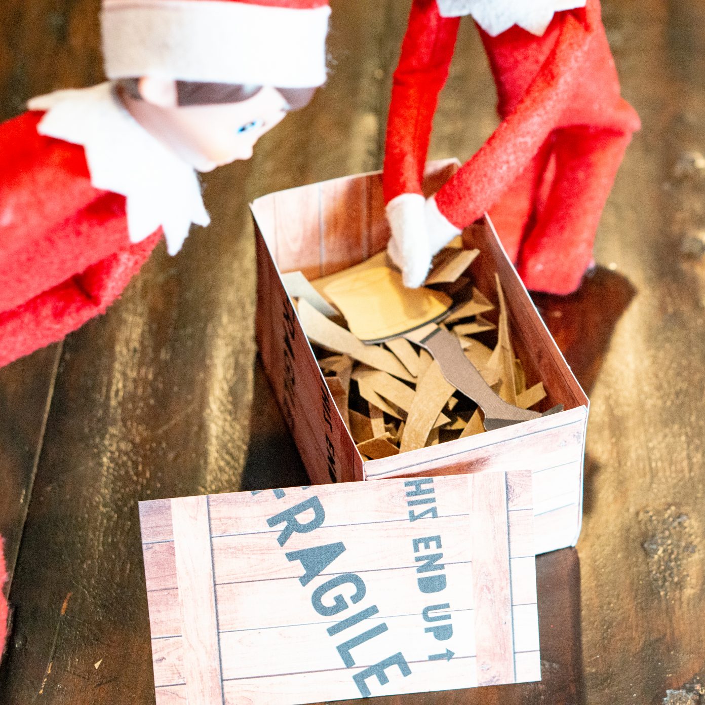 Christmas Story Elf on a Shelf - Free Printable Set