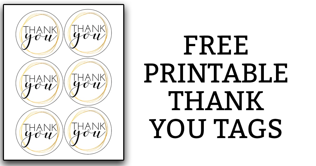 Free Printable Thank You For Coming Tags Template Pay Period 