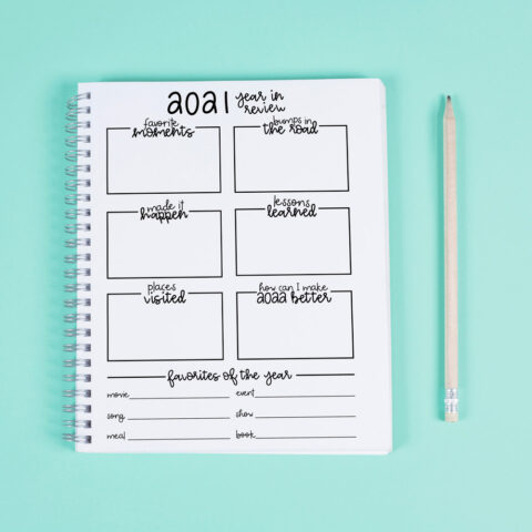 Year in Review Printable - Updated for 2021! - Review your Year!