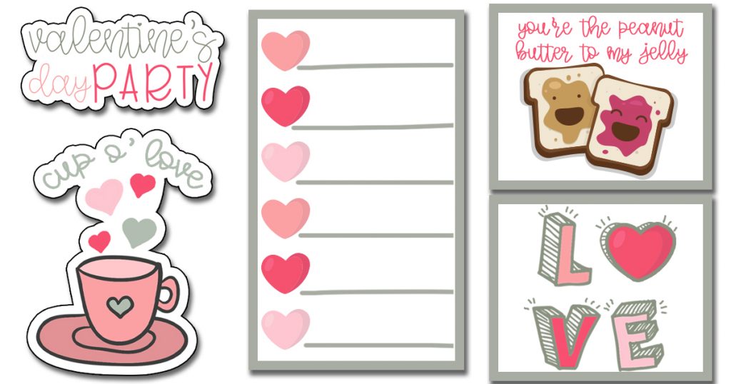 Valentines Day Planner Stickers Example2 - Mom Envy