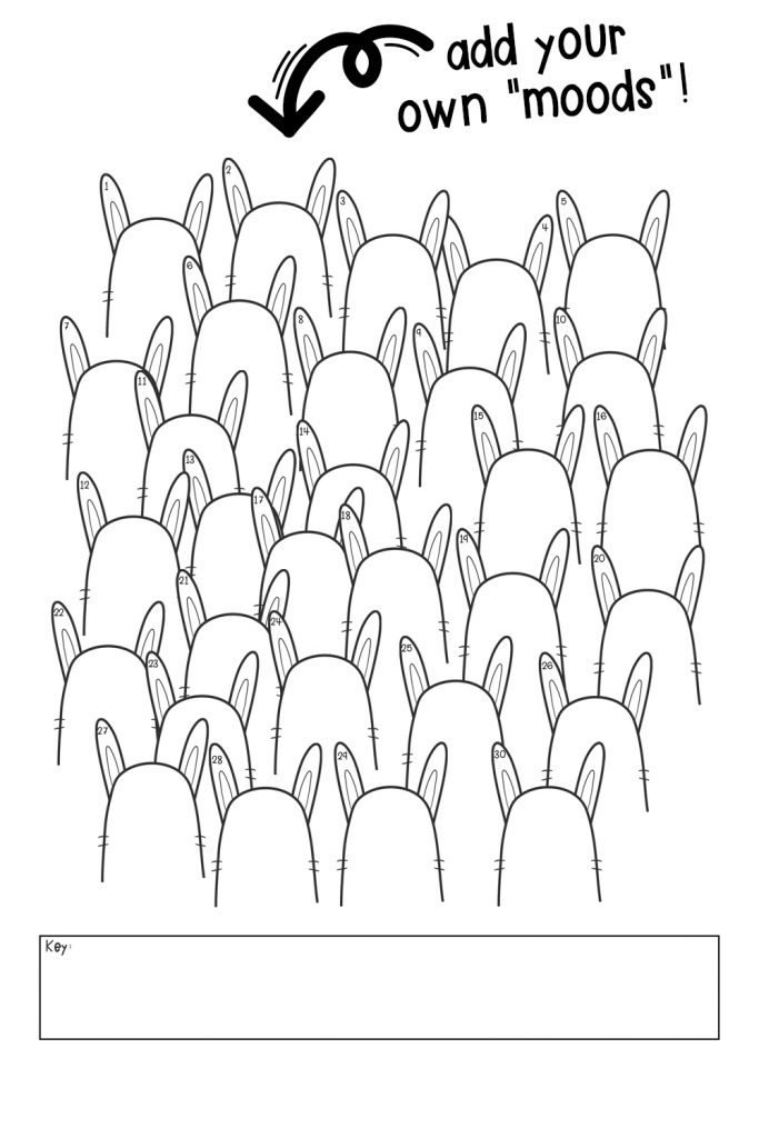 Free Bunny Themed Mood and Habit Tracker: Perfect for Easter