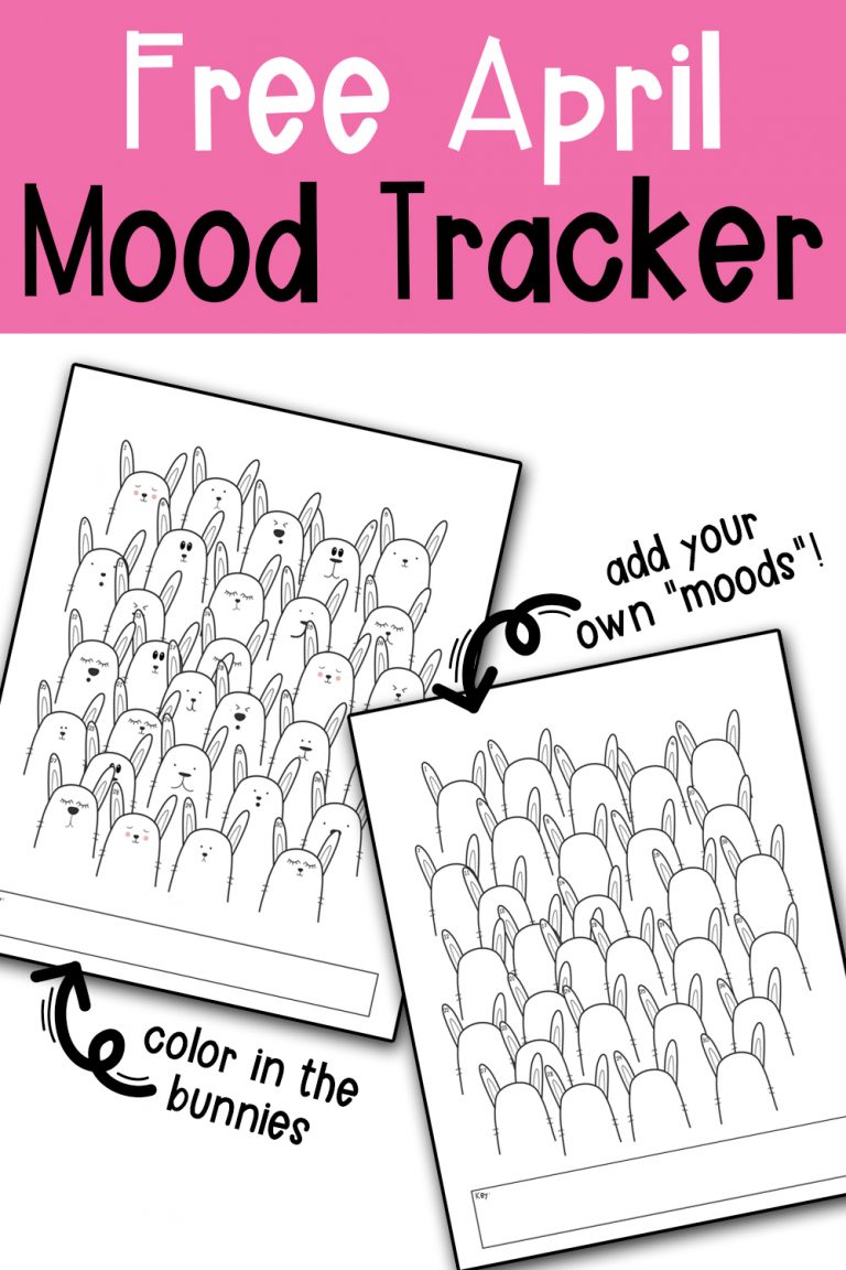 Free Bunny Themed Mood and Habit Tracker: Perfect for Easter