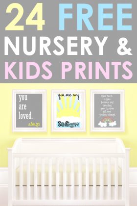 Free Nursery Printables - 41 Free Printables for Nurseries or Kid's Rooms