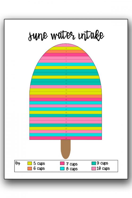 Free Popsicle Summer Mood Tracker and Habit Tracker