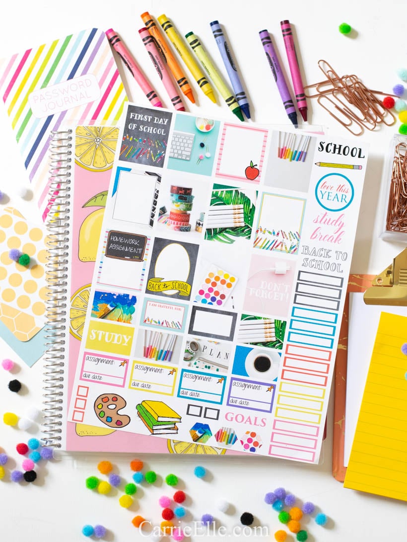 Free School Planner Printables