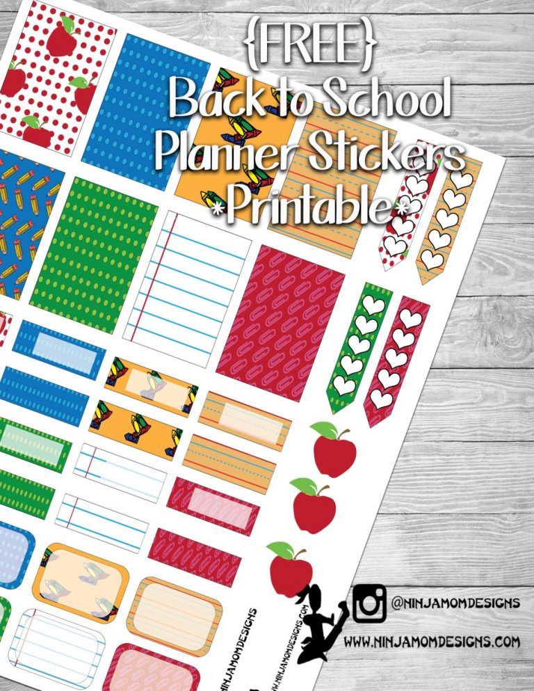 Free School Planner Printables