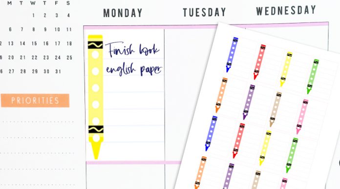 Free School Planner Printables