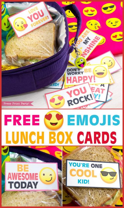 Lunch Notes for Kids - Free Printable Lunchbox Notes