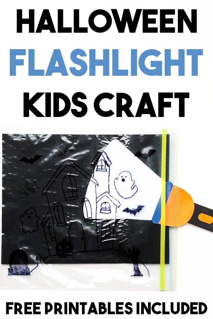 Halloween Flashlight Craft for Kids - Easy Halloween Kids Activity