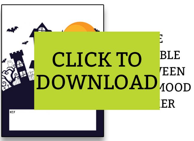 Free Halloween Habit Tracker and Mood Tracker - Haunted House