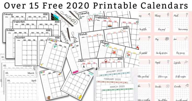 2020-Free-Printable-Calendars-FB - Mom Envy