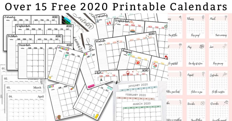 2020-Free-Printable-Calendars-FB - Mom Envy