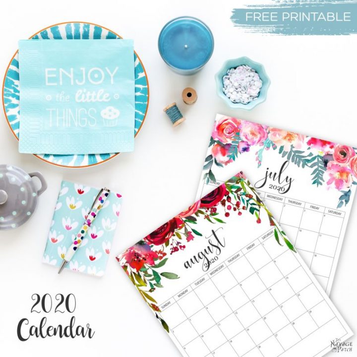 2020 Free Printable Calendars - Over 15 Different Free 2020 Calendars