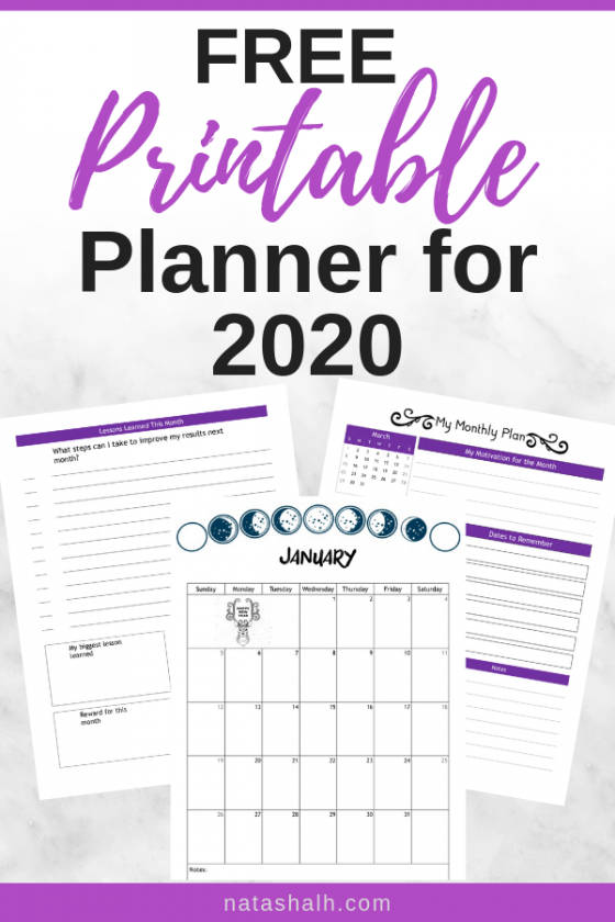 2020 Free Printable Calendars - Over 15 Different Free 2020 Calendars