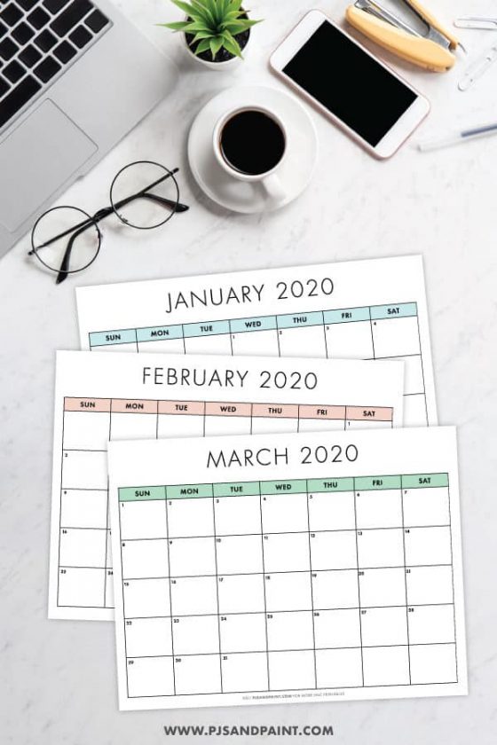 2020 Free Printable Calendars - Over 15 Different Free 2020 Calendars
