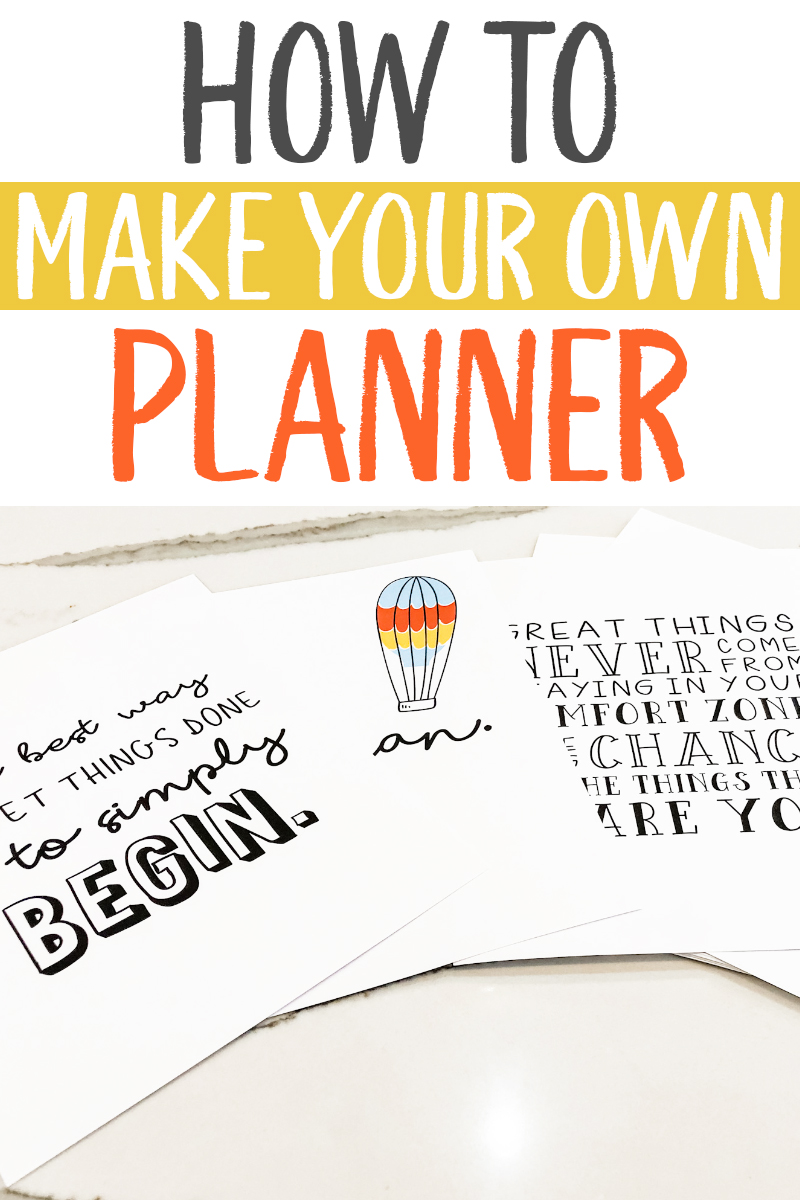 Create Your Own Planner Using Planner Printables 