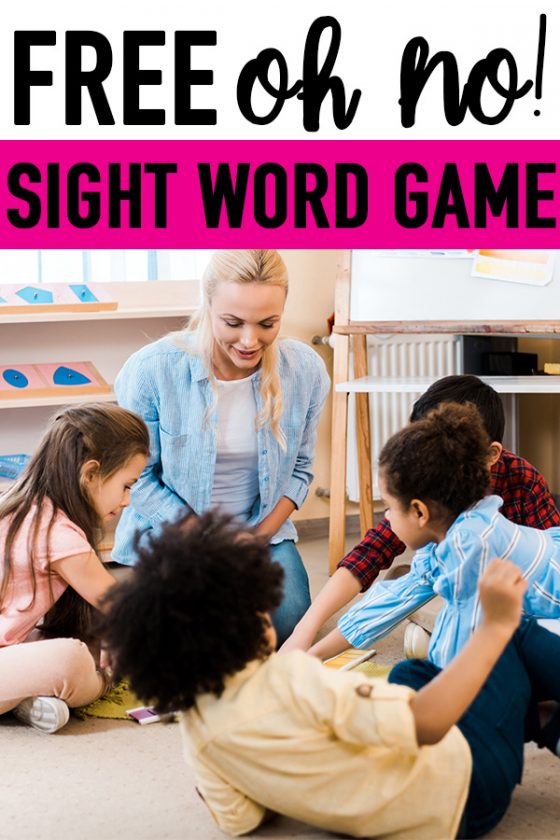 Oh No Sight Word Game